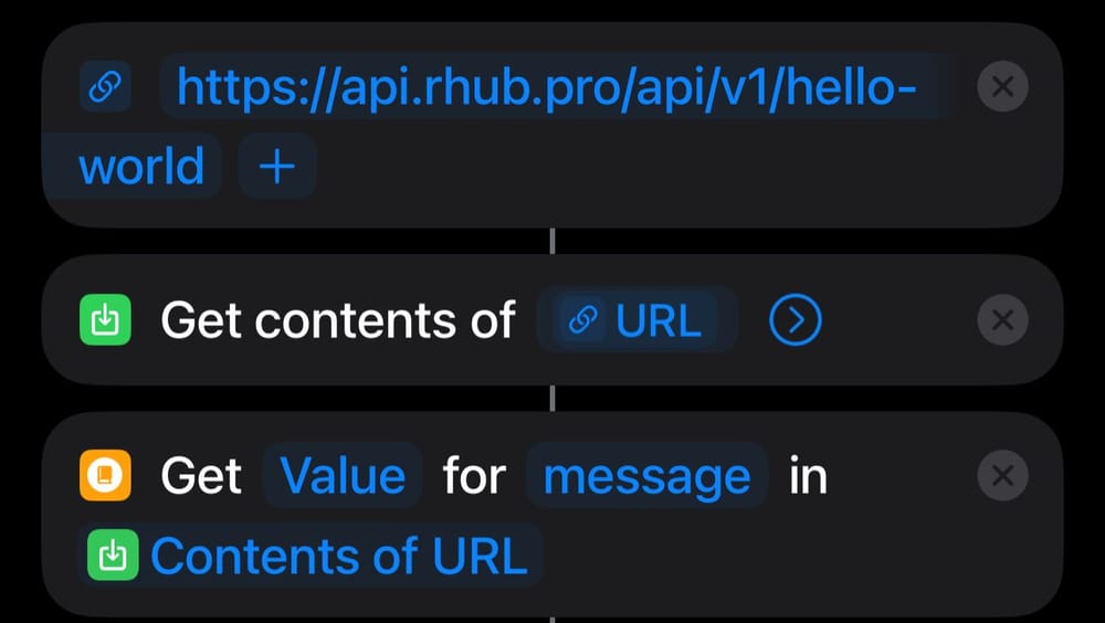 How to Easily Use an API With Apple Shortcuts (Hello World Example)