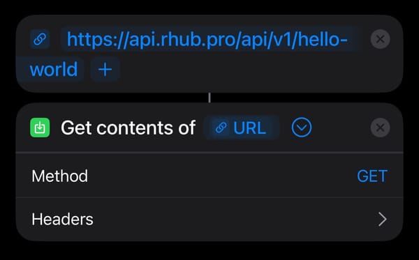 How to Easily Use an API With Apple Shortcuts (Hello World Example)